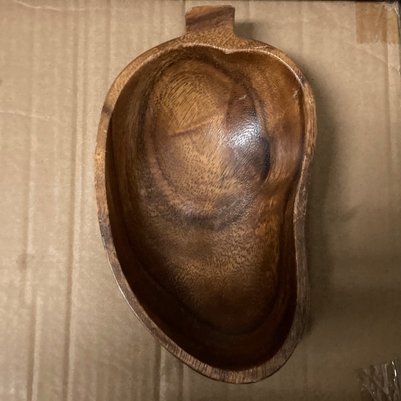 Dining | Vintage Wooden Mangoshaped Bowl | Poshmark